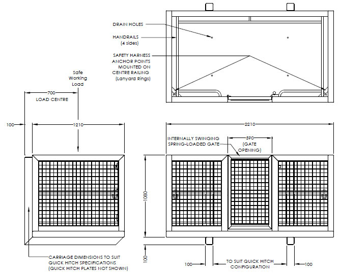 Work Platform for Telehandler Quickhitch: Equipment Warehouse ...