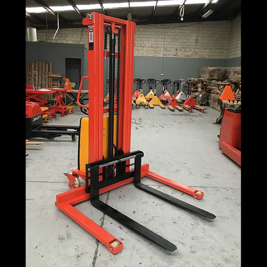 Semi Electric Straddle Stacker 1500kg 3500mm Lift | Material Handling ...